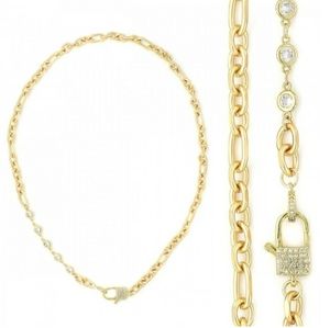 Jewelry | Trendsetting Gold Star Rainbow Cz Necklace New | Poshmark